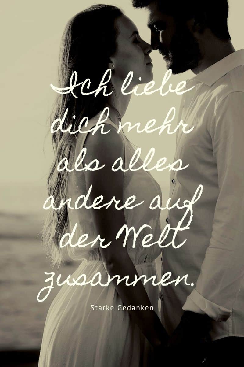 Ich liebe dich über alles: 97+ Sprüche und Zitate für deinen Schatz